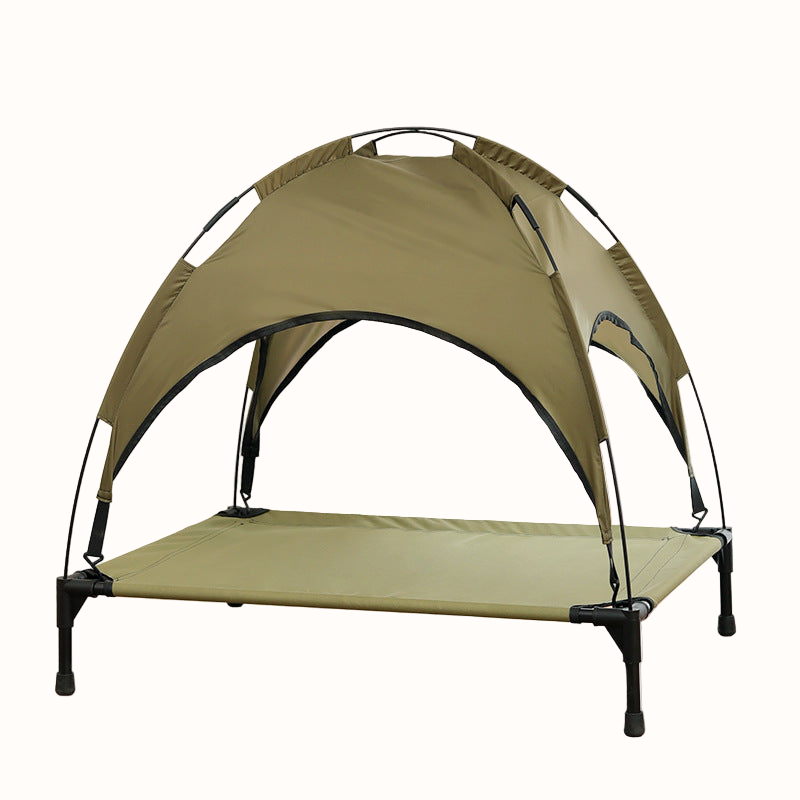 Breathable Elevated Pet Cot Bed with Canopy For Cats & Dogs – rovapet